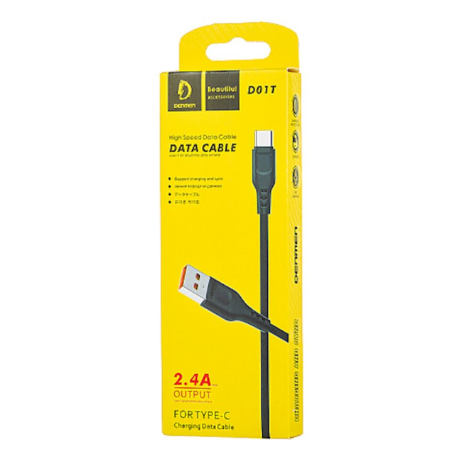 Product details of Denmen TYPE C High Speed Data Cable 2.4A | D01T ...